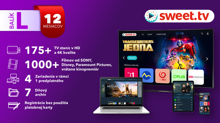Predplatné SWEET.TV – Predplatne.tv